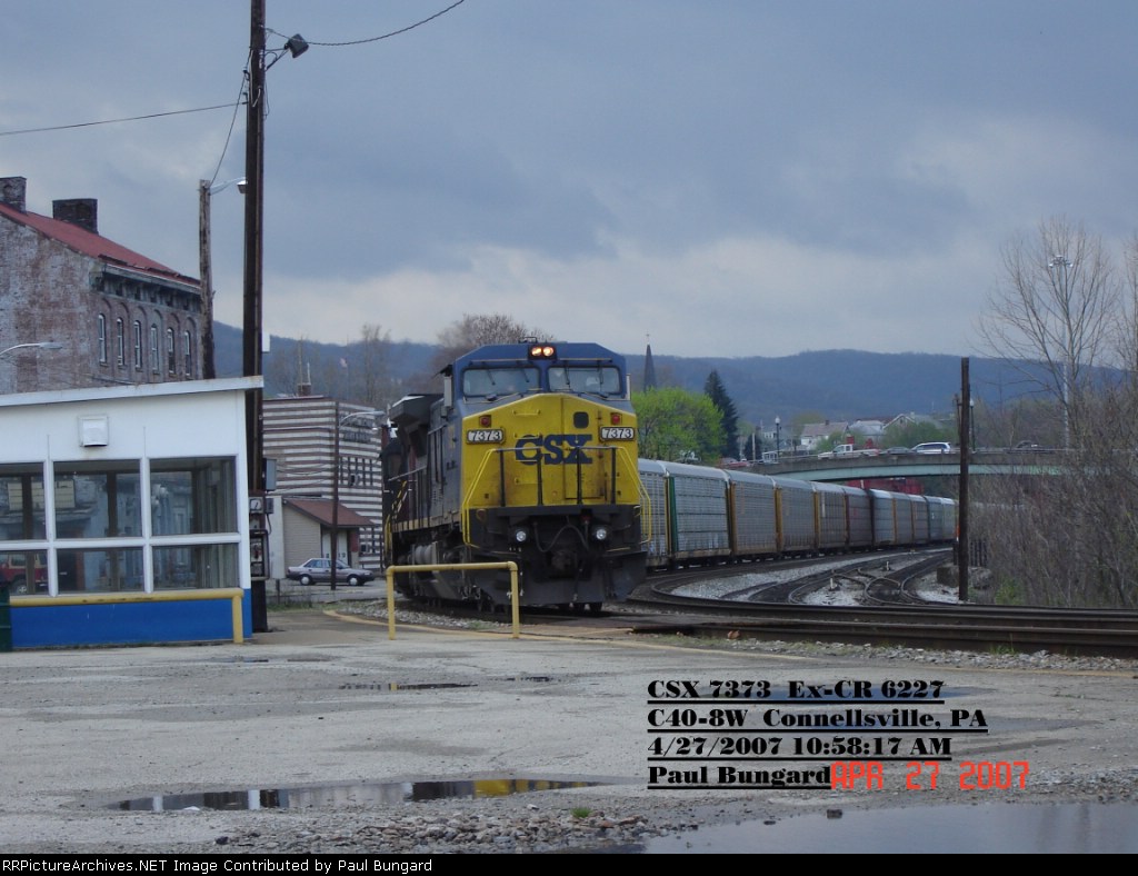 CSX 7373 Ex-CR 6227 C40-8W April 27, 2007